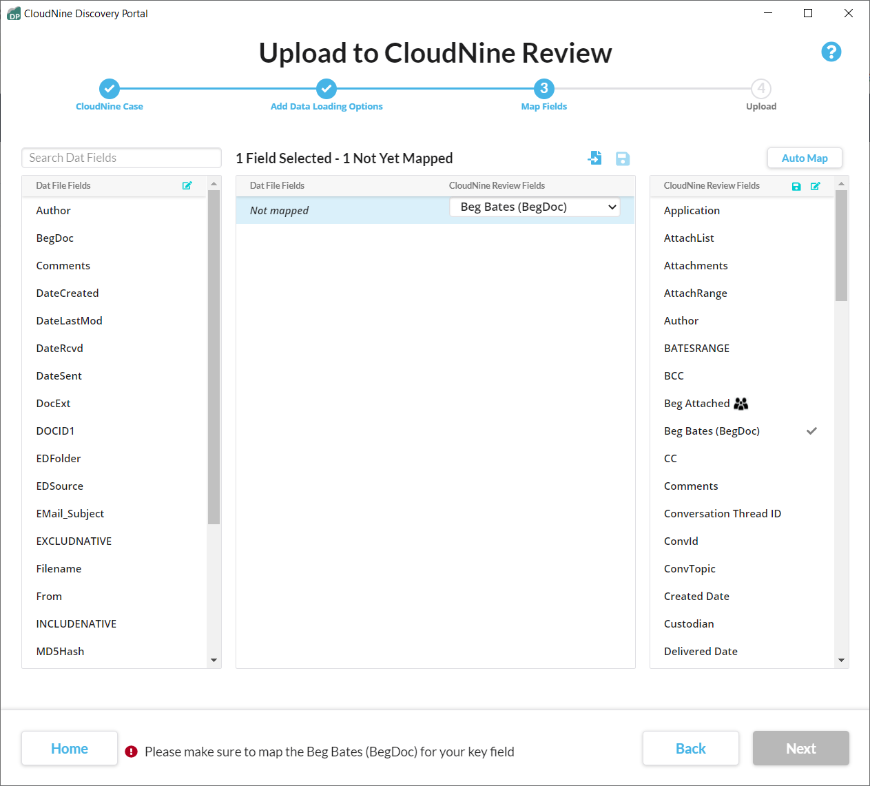 Is there a way to overlay data to existing records in a CloudNine Review project?